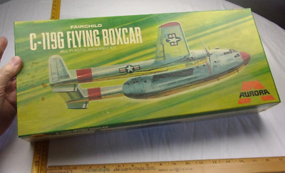 Fairchild C-119G Flying Boxcar AURORA model kit New/Open 1969 No. 393 ...