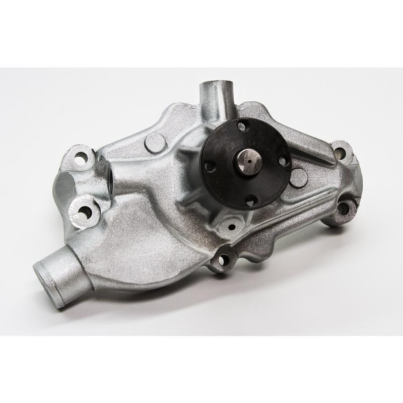 PRW Water Pump 1435004; Satin Aluminum Mechanical for 84-91 Corvette ...