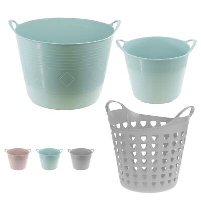 Flexi Tub Heavy Duty Storage Basket Garden Trug Home Laundry Toys Carry ...