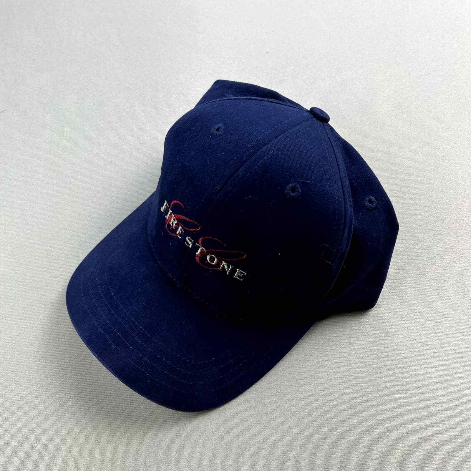 Vintage Firestone Country Club Golf Hat Cap Navy Blue Course Links Ohio ...