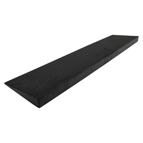 Non-Slip Solid Rubber Threshold Ramp cuttable Black Engineering ...