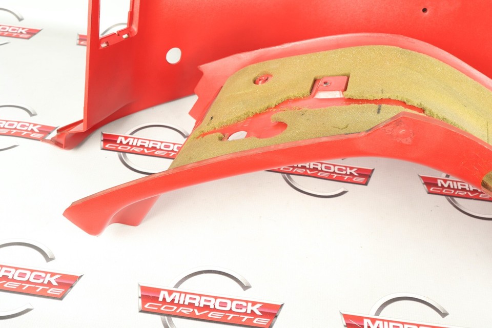 C4 Corvette Halo Interior Roof Trim Pillars Pair Flame Red 1991-1992 ...