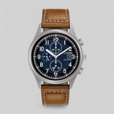 Citizen Chandler Chronograph Eco-Drive Blue Dial Men's Watch CA0621-05L ...