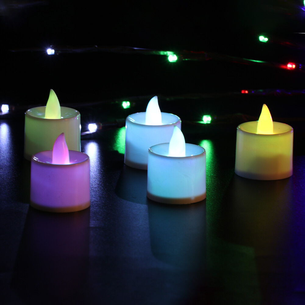 Tea Lights Night LED Candle Fake Fast Flickering Home Decoration | eBay