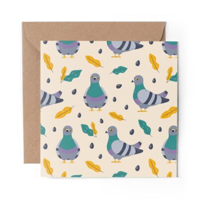 1 x Blank Greeting Card Racing Pigeon Pattern Pigeons #170833 | eBay UK