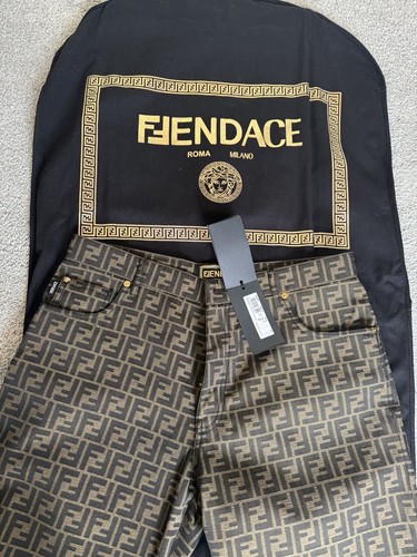 EXCLUSIVE Fendi X Versace FENDACE pants Limited Edition sz.50 (sz.34 ...