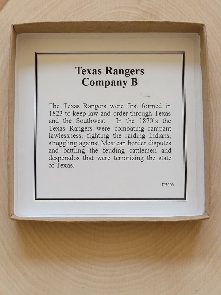 Replica Texas Rangers Badge Company B Old West Western Silver Badge | eBay