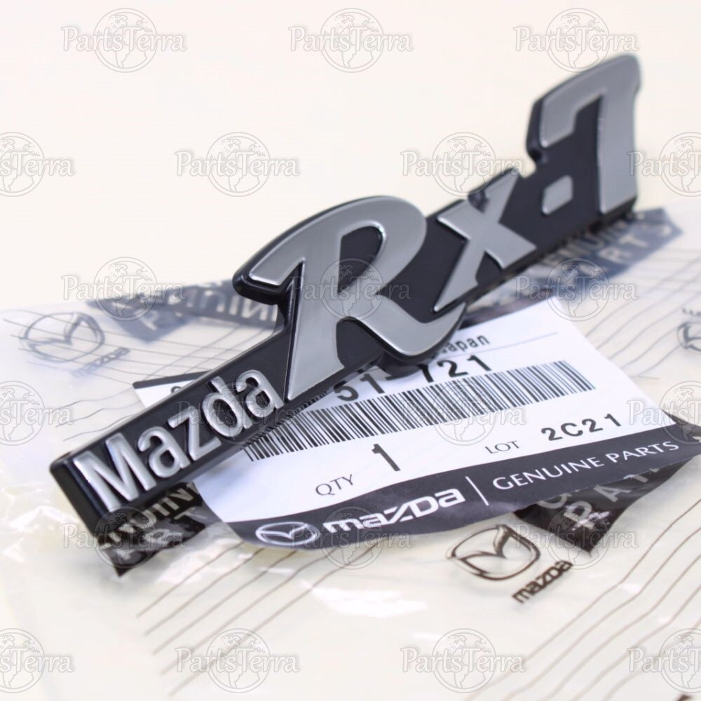 GENUINE Mazda Fender Side Nameplate Badge Emblem Decal "MAZDA RX-7 ...