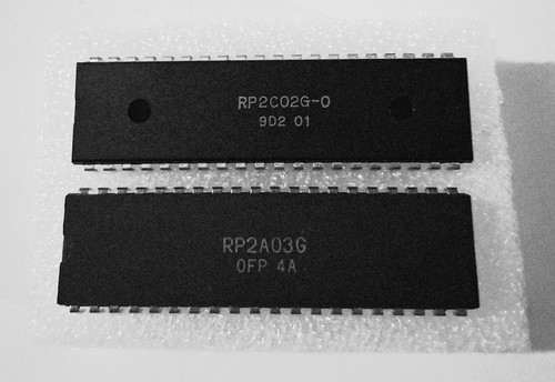 Nintendo NES CPU OEM RP2A03/NES PPU OEM RP2C02G (TESTED WORKING)Pair ...