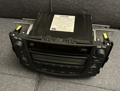 OEM TOYOTA RAV4 RADIO 6 CD DISC CHANGER MP3 PLAYER OEM HEAD UNIT STEREO ...
