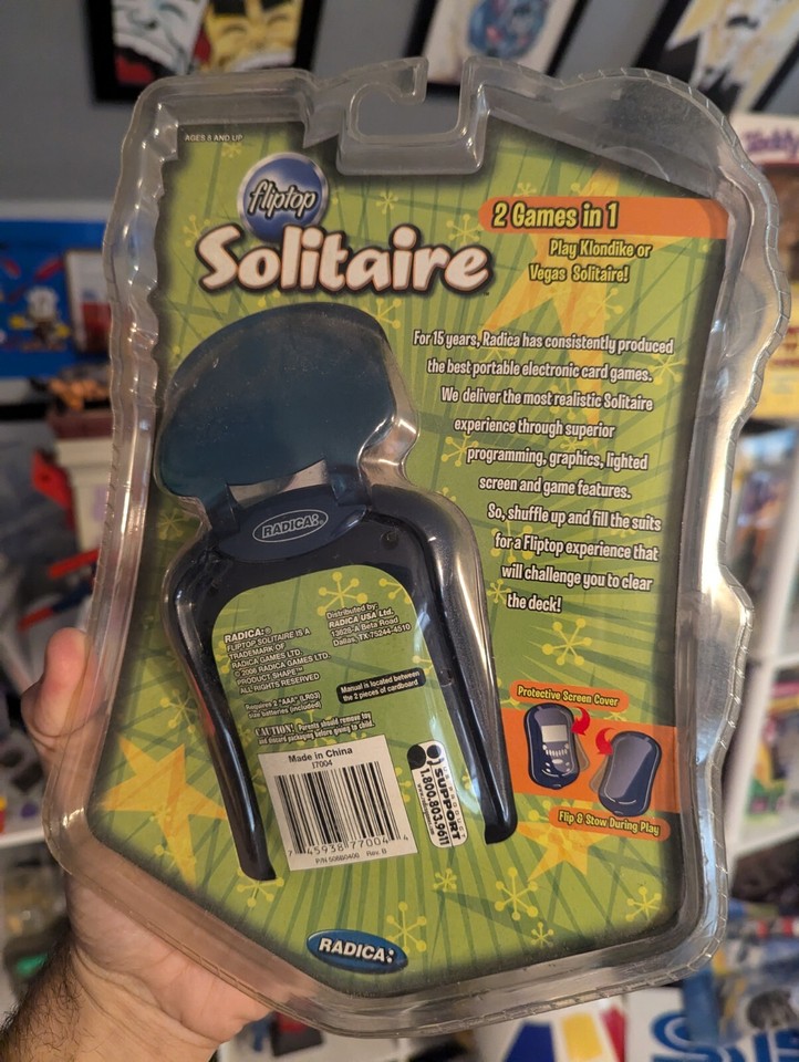 Radica FlipTop Solitaire Klondike Vegas Electronic Handheld Game 2006 ...