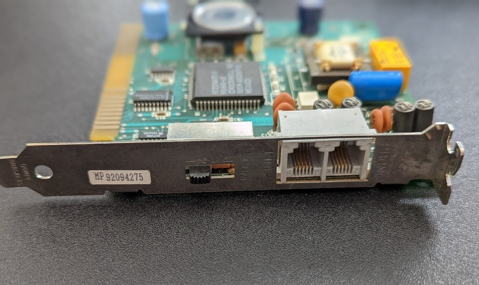 The Complete PC Fax Modem Internal PC Card 1991 8 bit ISA bus | eBay