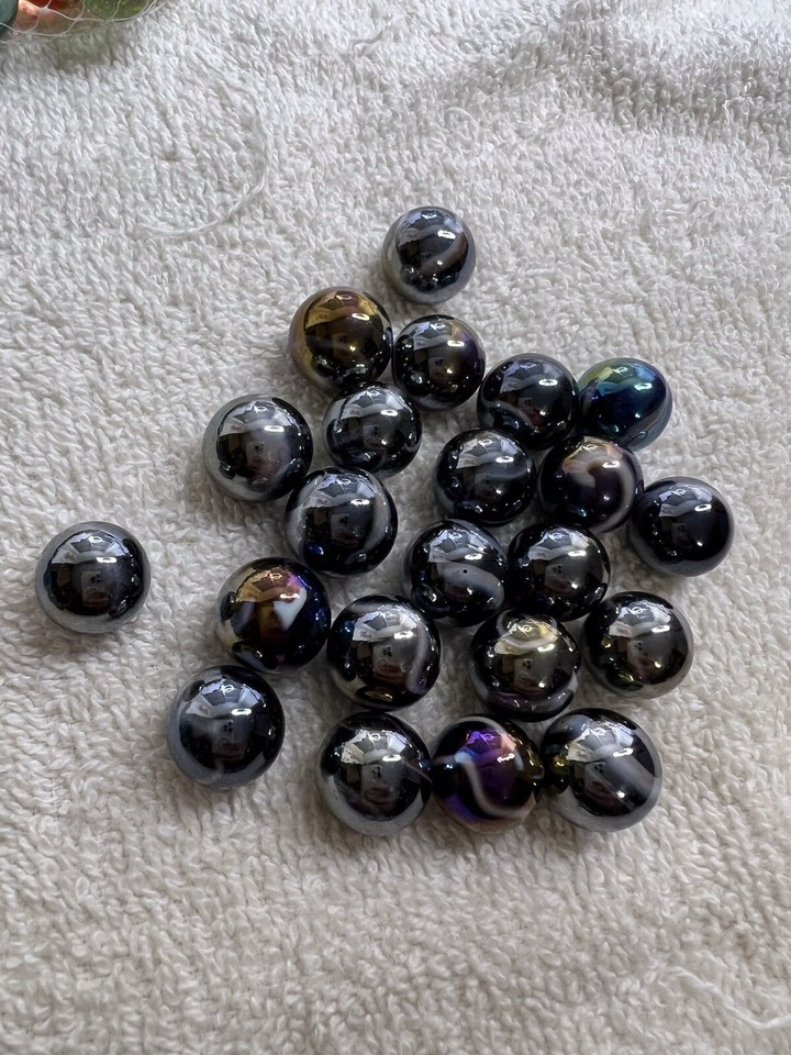 Marble Lot Varied Collection with Shooters 100 Marbles Multicolor ...