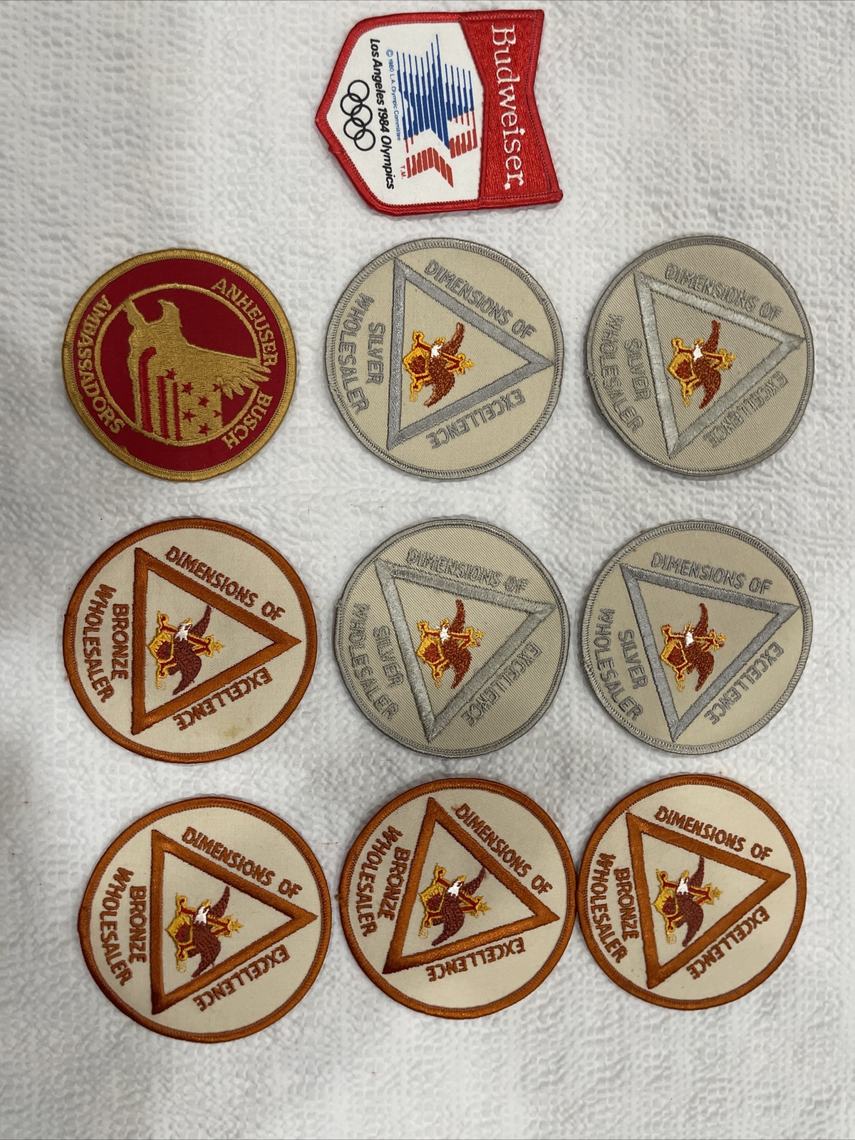 Vintage Lot Of 10 Patches Budweiser 1984 Olympics Anheuser Busch ...