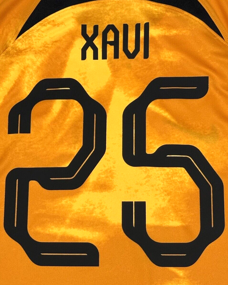 2022/23 Netherlands Home Jersey #25 Xavi Simons Medium Long Sleeve ...