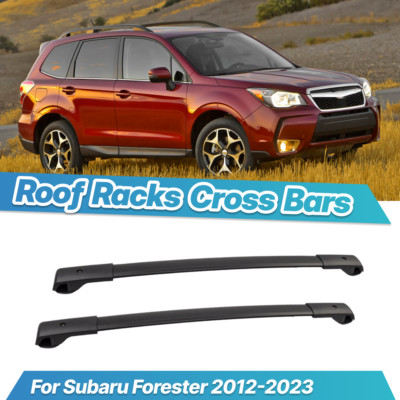 2x Roof Racks Cross Bars for Subaru Forester 2012-2023 Raised Side Rail ...