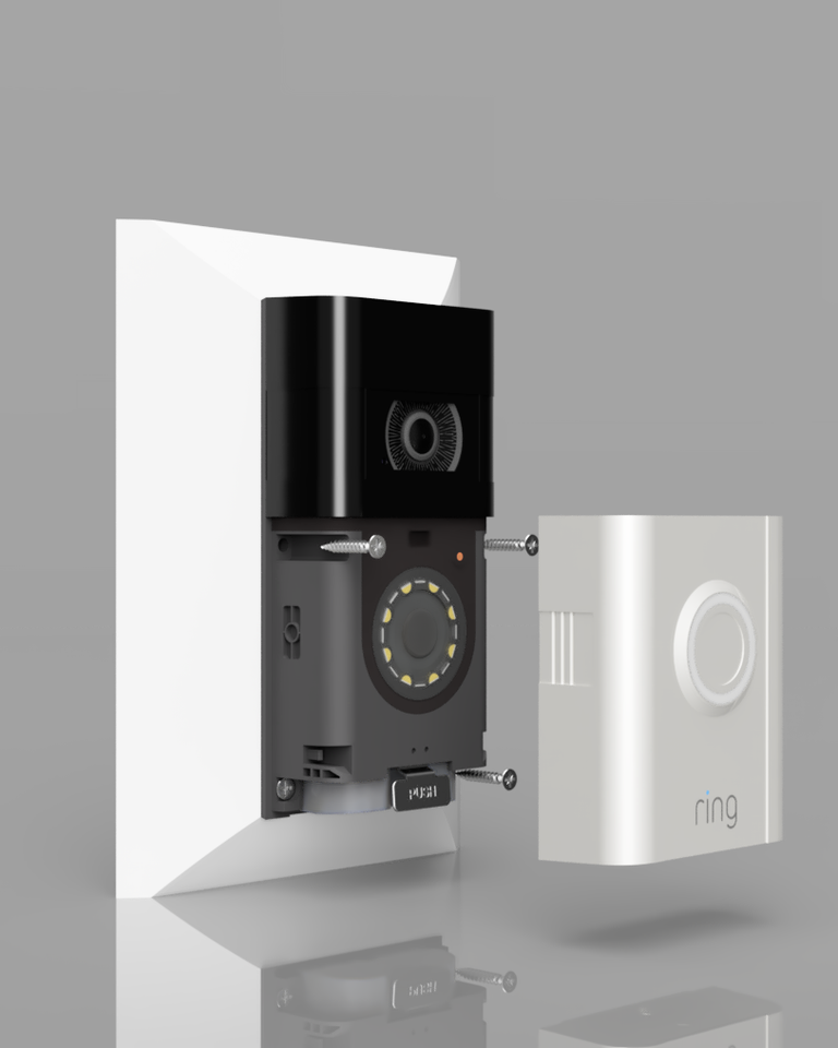 Ring 3 (4) video Doorbell adapter plate NUTONE and M&S intercom. Hidden ...