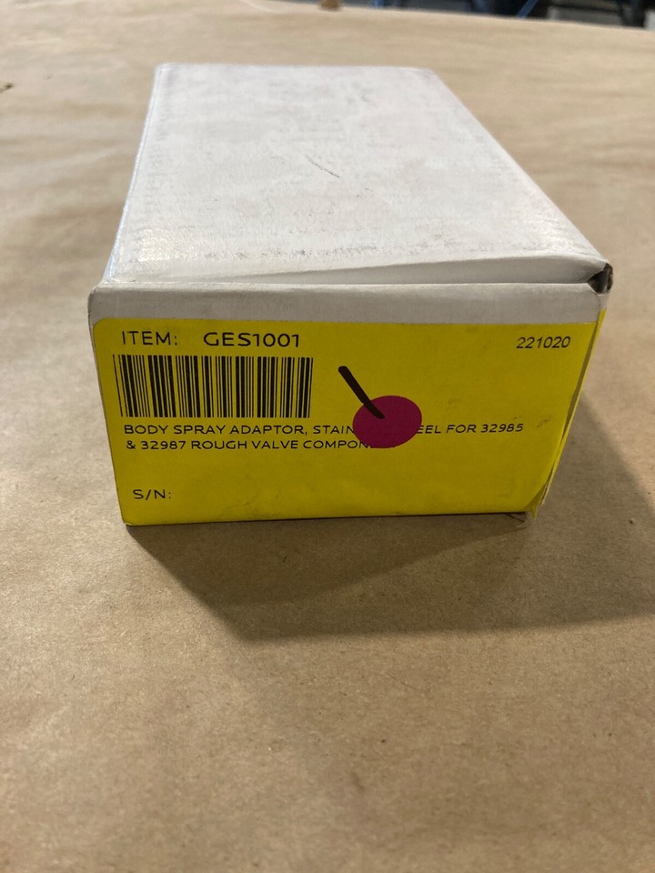 Gessi GES1001 Body Spray Adaptor for 32985 & 32987 STAINLESS STEEL New ...