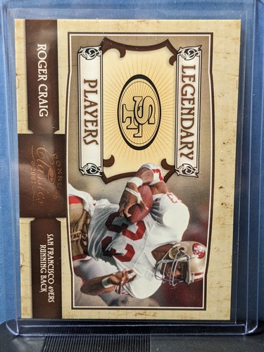 2007 Donruss Classics Football Rodger Craig Legendary Players LP-18 ...