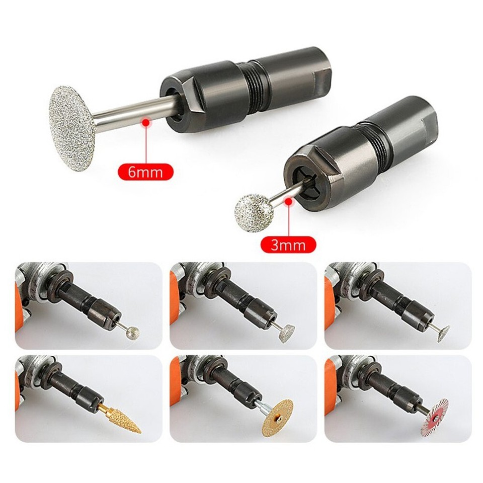 2pc 100-type Angle Grinder Modified Adapter To Straight Grinder Chuck ...