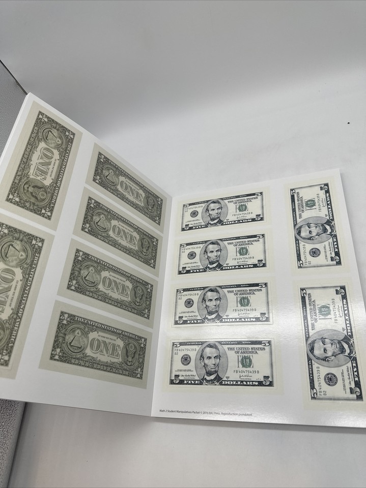 BJU Math 2 Student Manipulatives Packet, Bob Jones 2nd Grade (4th ...