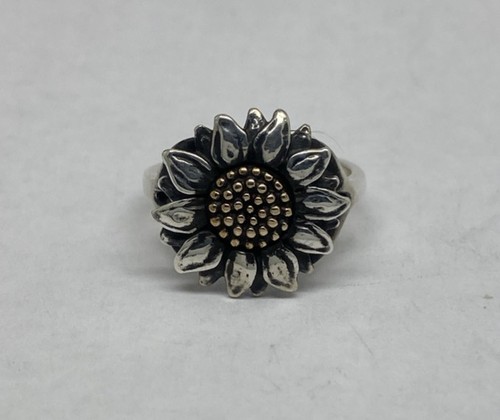 James Avery Sterling Silver/Bronze Wild Sunflower Ring Size 6.5 | eBay