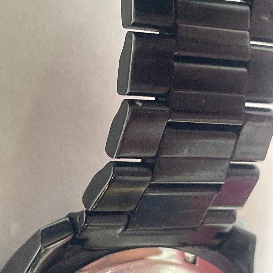 DIESEL-ONLY THE BRAVE SKELETON FACE MEN’S QUARTZ WATCH NEW BATTERY 11-5 ...