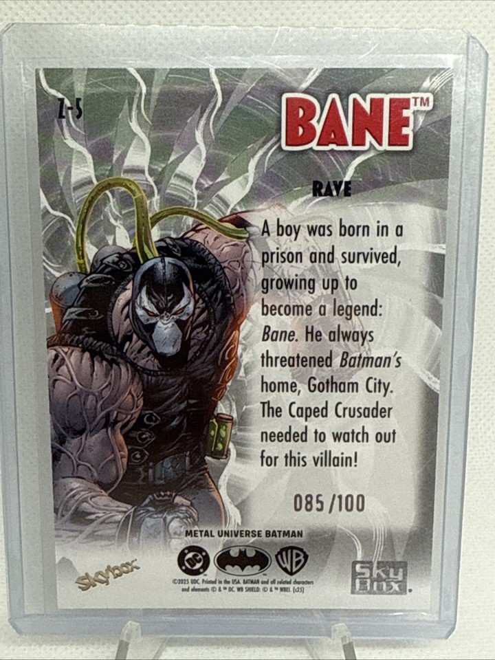 2025 Metal Universe Batman Bane Z-5 Z-Force Rave /100 | eBay
