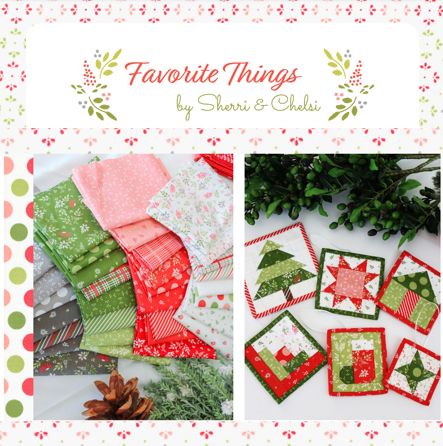 Moda FAVORITE THINGS 37656 26 Green Stripe SHERRI & CHELSI Quilt Fabric ...