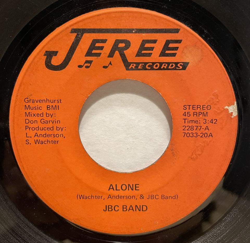 RARE Funk Sweet Soul 45 JBC BAND Where Do You Go / Alone JEREE listen ...