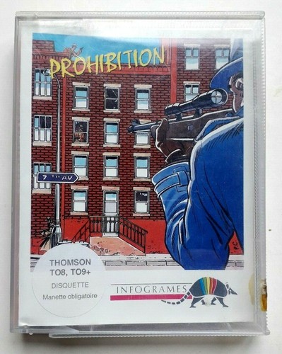 PROHIBITION - JEU THOMSON TO8 / TO9 + - DISQUETTE 3,5 - INFOGRAMES 1987 ...