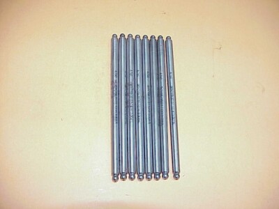 8 Smith Brothers 8.760" Long 7/16"O.D. Polished Tapered Pushrods NASCAR ...