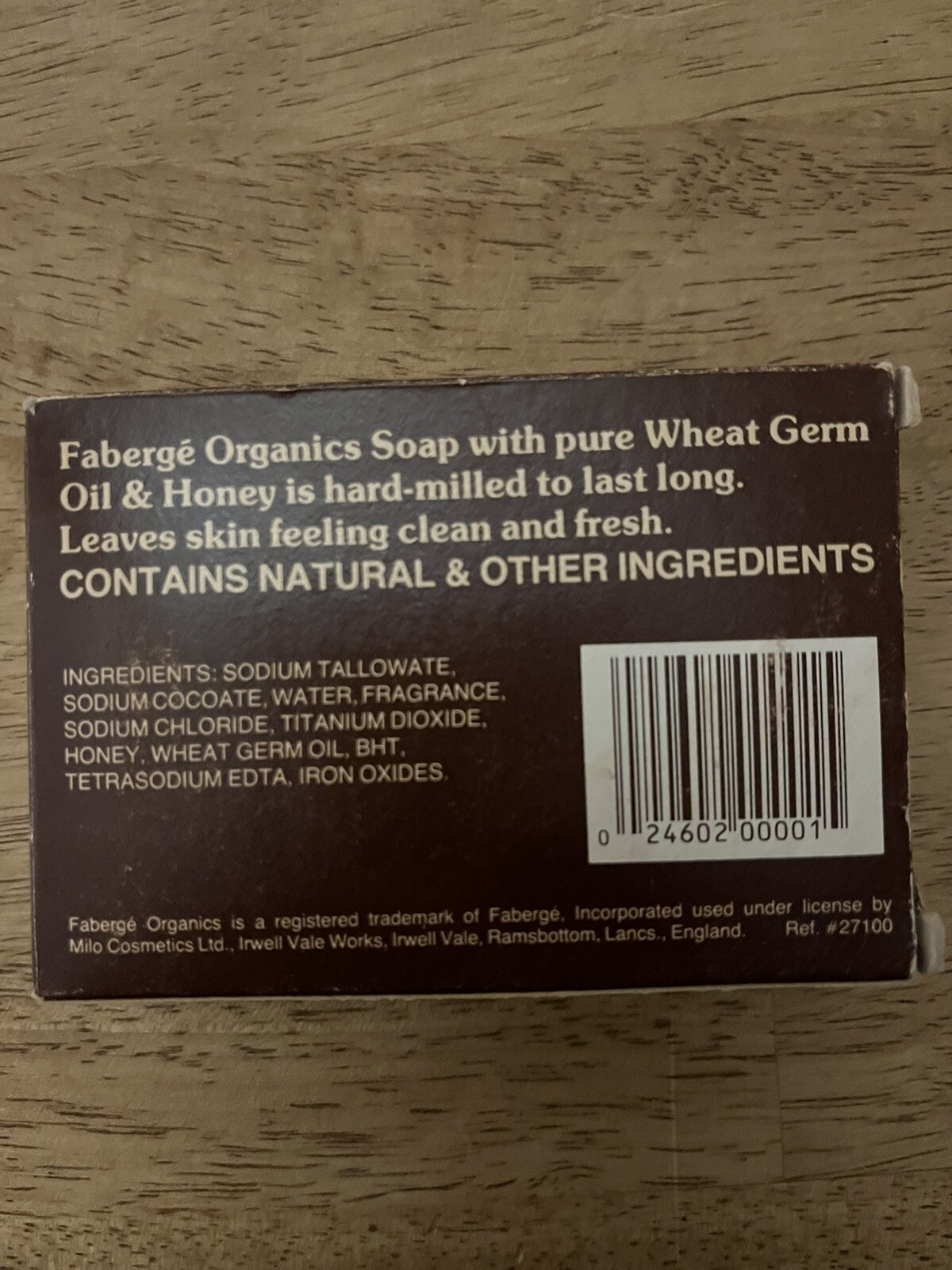 Vintage Faberge Organics Bar Soap With Pure Wheat Germ Oil and Honey ...