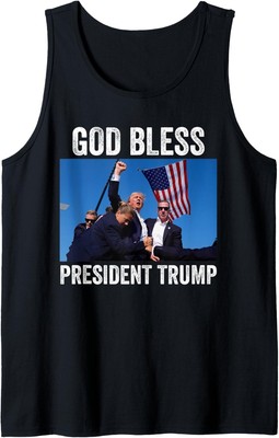 God bless President Trump, Donald Trump 2024 Tank Top Small, Black | eBay
