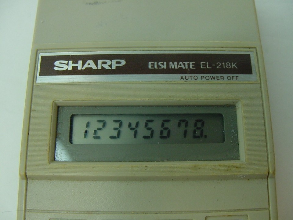 VTG SHARP ELSI MATE EL-218K CALCULATOR | eBay