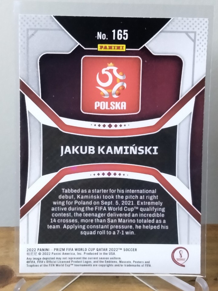 JAKUB KAMINSKI 2022 Panini PRIZM FIFA WORLD CUP QATAR 2022 ⚽ RC #165 ...