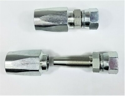 2 Reusable Hydraulic Fittings for 1/2 ID 2-Wire Hose X -08 JIC | eBay