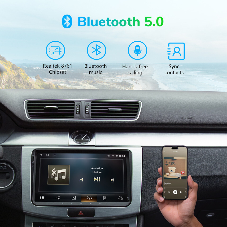 8-Core Android 13 CarPlay Car Stereo Head Unit GPS Nav Radio For VW ...