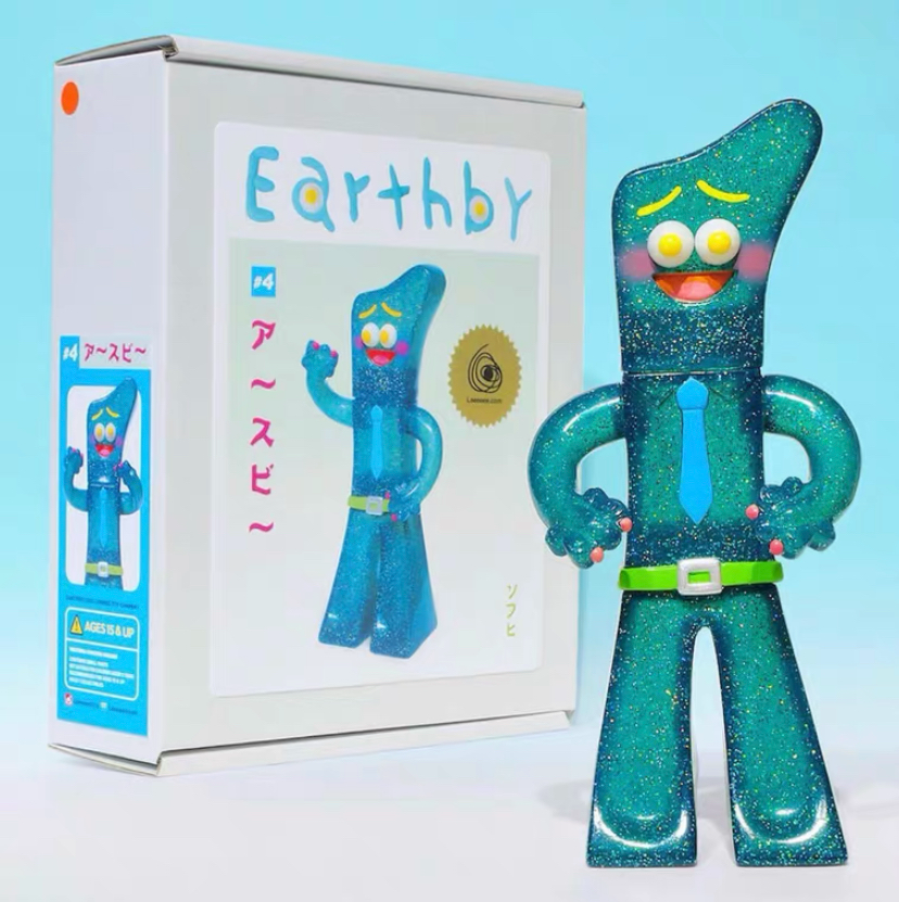 leeeeee toy SPARKLE EARTHBY Limited Sofubi Soft Vinyl Figure Model ...