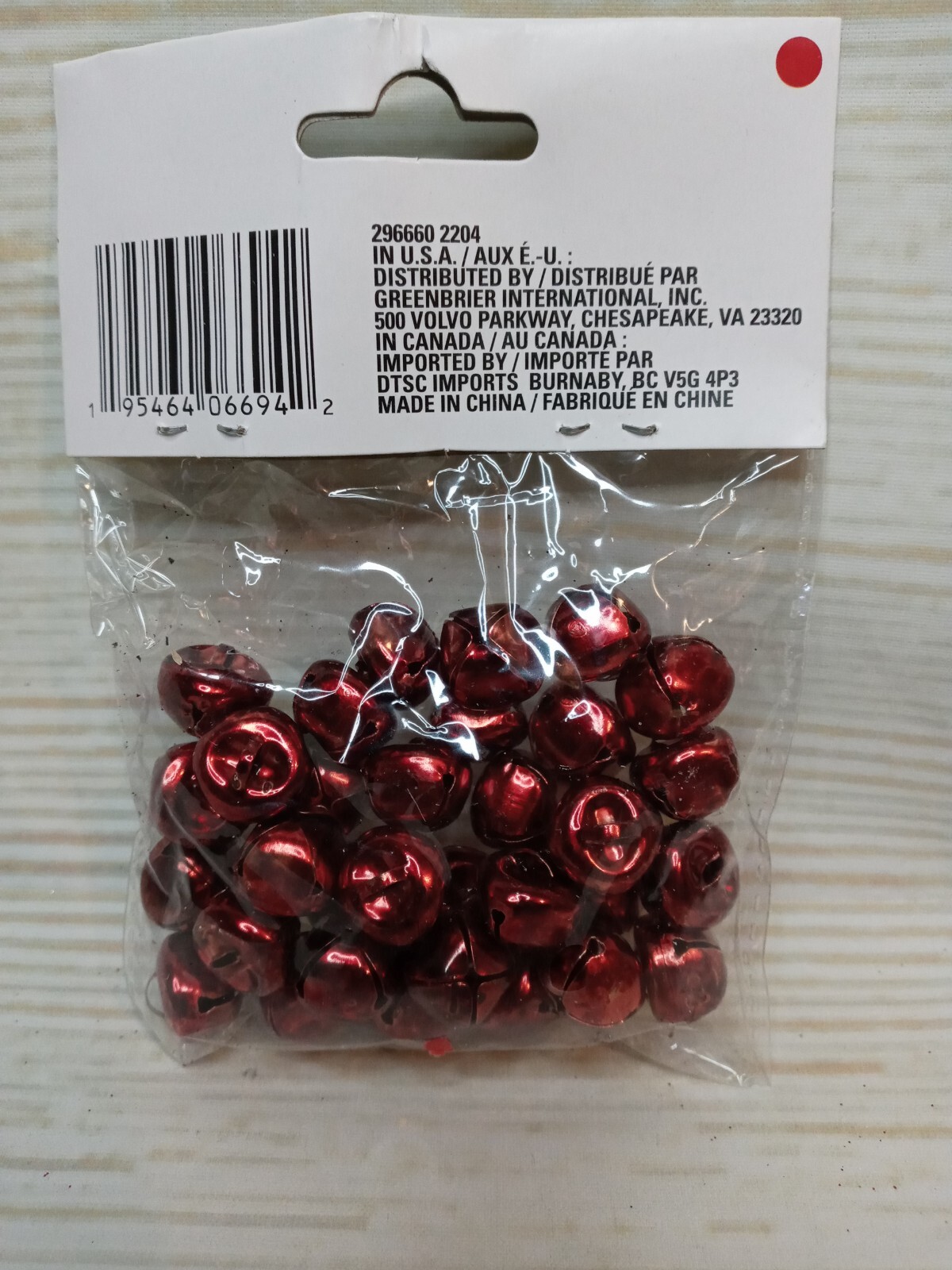 New! Small RED Sleigh Bells CRAFTS Christmas Jingle Pack of 32 Holiday ...