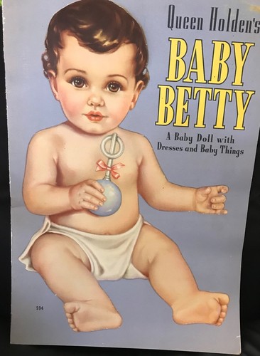 VNTG ORG 1937 BABY BETTY PAPER DOLLS QUEEN HOLDEN WHITMAN #994 MINT ...
