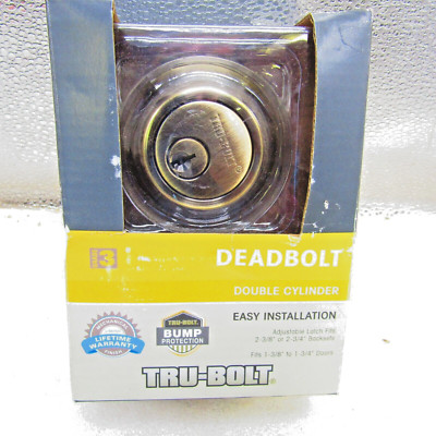 Deadbolt double cylinder lock by Tru-Bolt | eBay