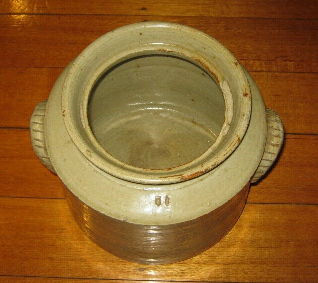 John Campbell Pottery Stoneware 6 Quart Crock Pot Jar - 1890s - Antique ...