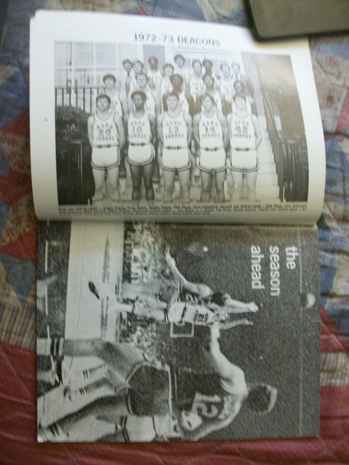 1972-73 WAKE FOREST BASKETBALL MEDIA GUIDE Yearbook CARL TACY Program ...