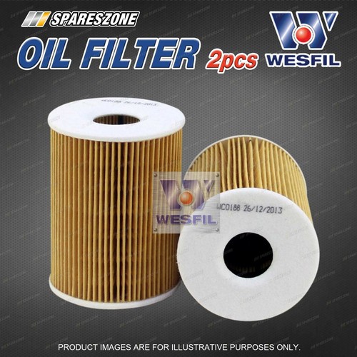 2 x Wesfil Oil Filters for Bmw M5 E60 M6 E63 E64 Petrol MPFI DOHC 40V ...