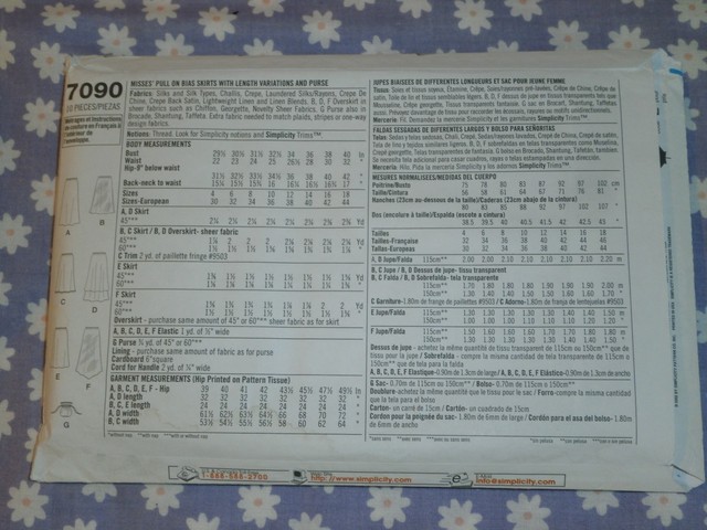 80s Vintage Simplicity Sewing Pattern 7090 Blouse Skirt Pants Jacket 6 ...