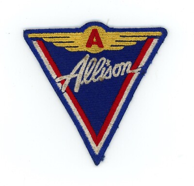 WW2 WWII US aircraft manufacturer Allison Engines patch never seen ...