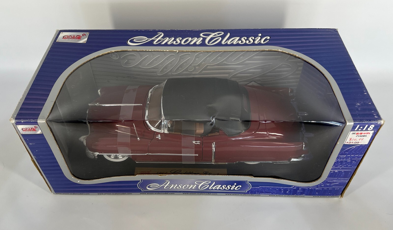 Anson Classics 1:18 Scale 1953 Cadillac Eldorado Model Diecast Car ...