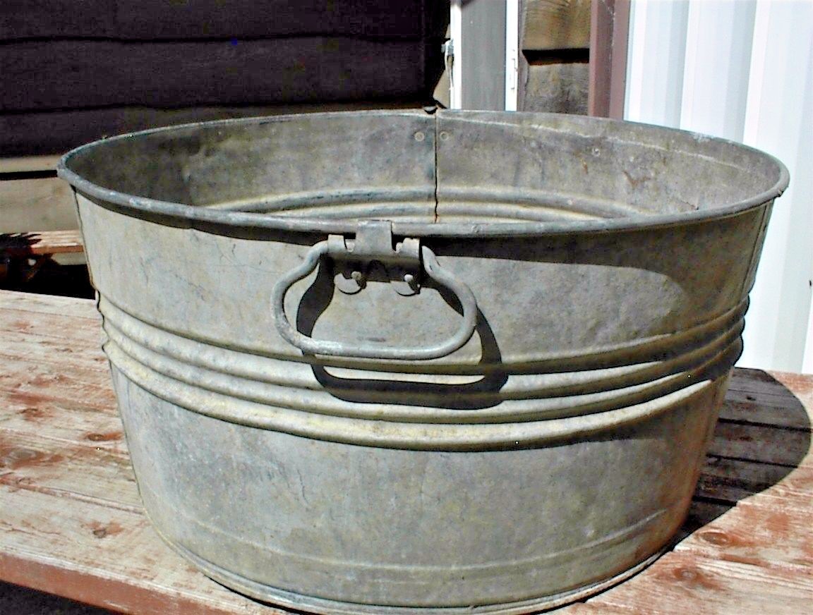 Vintage Galvanized Metal Tubs Industrial Galvanised Tubs — Lawson's