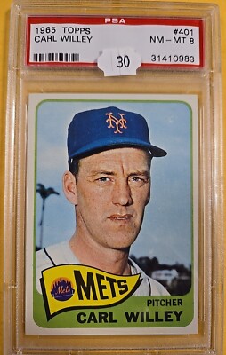 1965 Topps #401 Carl Willey PSA 8 NM-MT Mets Set Break 0983 | eBay